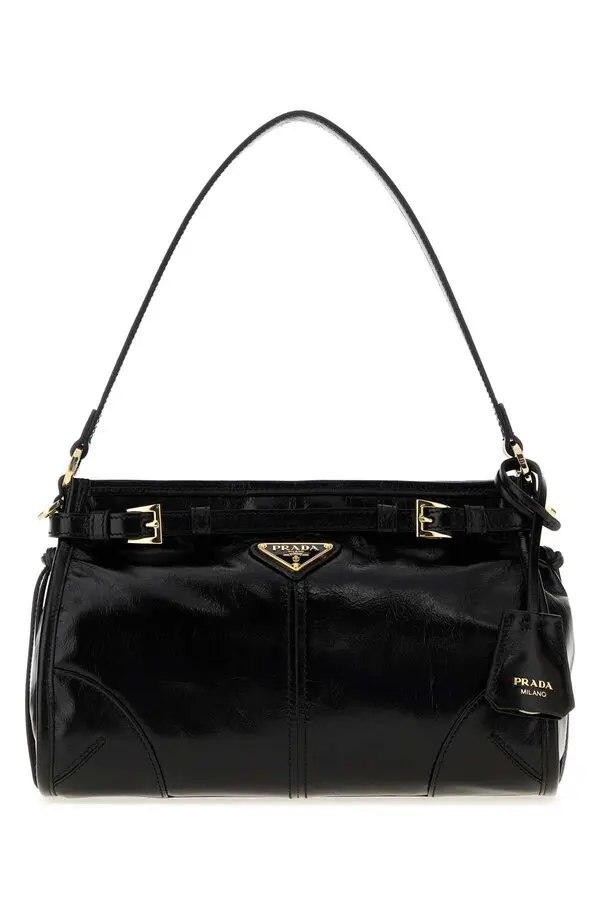 Prada Bonnie Mini Leather Shoulder Handbag With Adjustable Strap