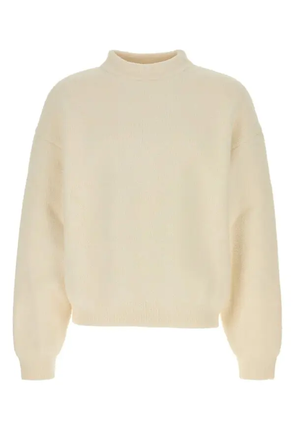 Jacquemus Cotton-blend Knit Pullover - White