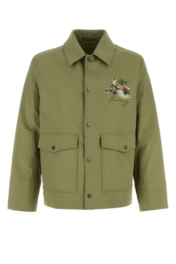 Burberry Embroidered Cotton Jacket