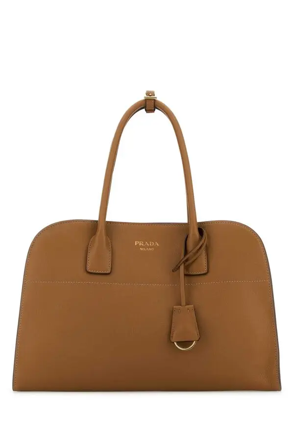 Prada Medium Leather Shopping Handbag 34 X 22 X 15 Cm With 18 Cm Handle Height