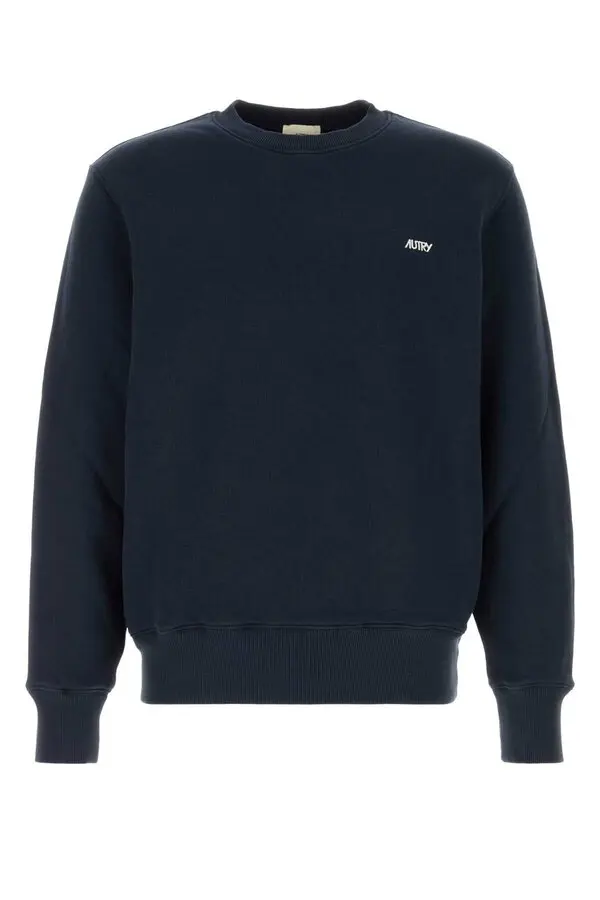 AUTRY Cotton Hooded Sweatshirt - Blue