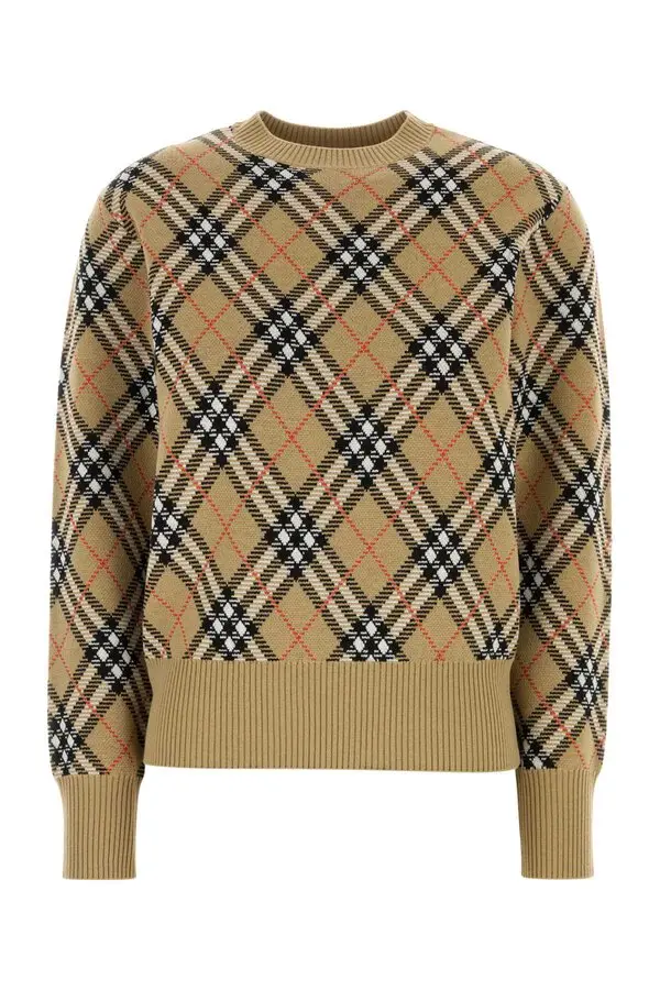 Burberry Embroidered Wool-blend Sweater