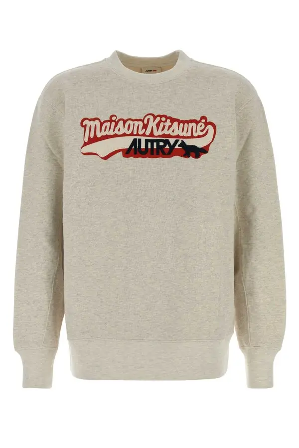 AUTRY Melange Cotton Sweatshirt For