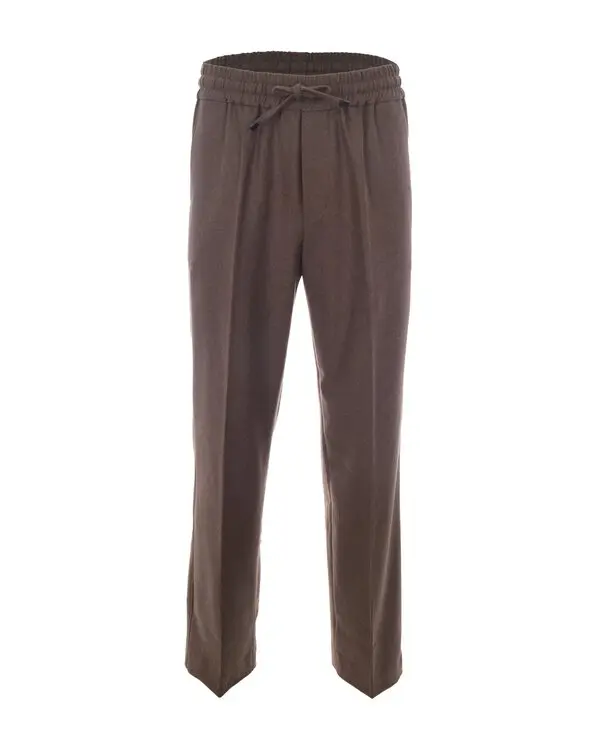 Drole De Monsieur Drawstring Wool-blend Trousers
