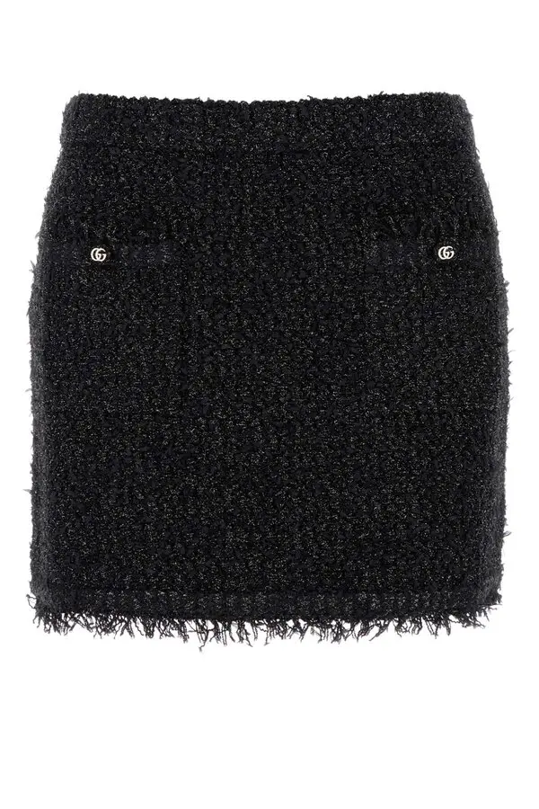 Gucci Viscose Blend Mini Skirt - Black