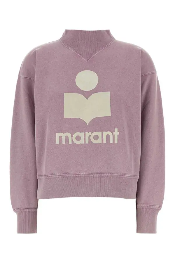 Isabel Marant Étoile Logo Cotton-blend Sweatshirt - Purple