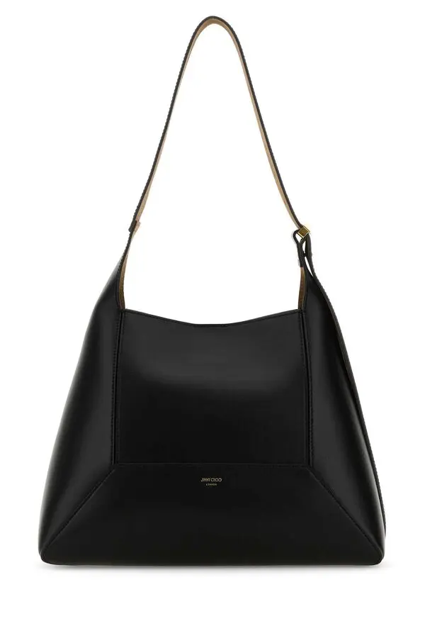 JIMMY CHOO Diamond-pattern Leather Shoulder Handbag, 34 Cm X 26.5 Cm X 14.5 Cm