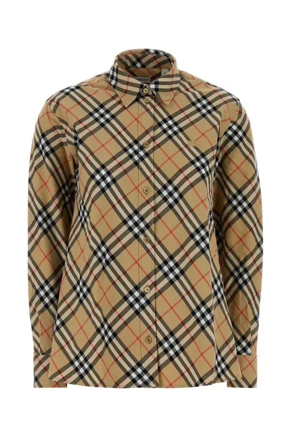 Burberry Embroidered Cotton Shirt