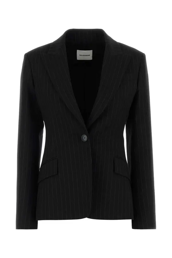 Andamane Bianca Embroidered Stretch Cotton-blend Blazer