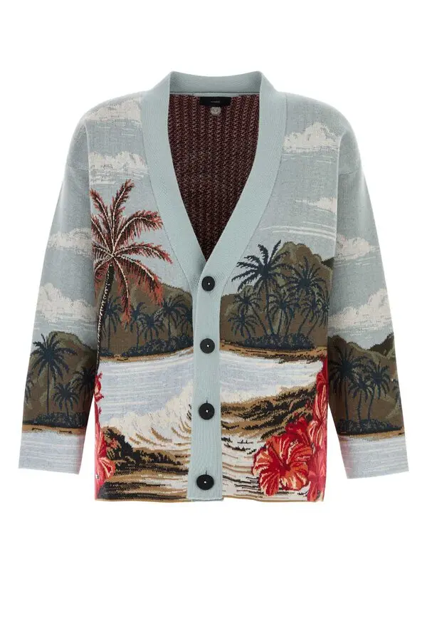 Alanui Embroidered Wool-blend Cardigan