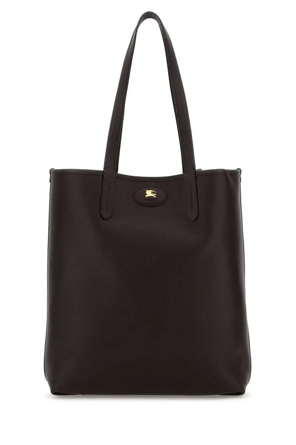Burberry Leather Bloomsbury Shopping Handbag With 28 Cm Handle - Brown