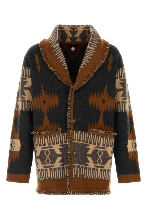 Alanui Embroidered Icon Cashmere Cardigan For
