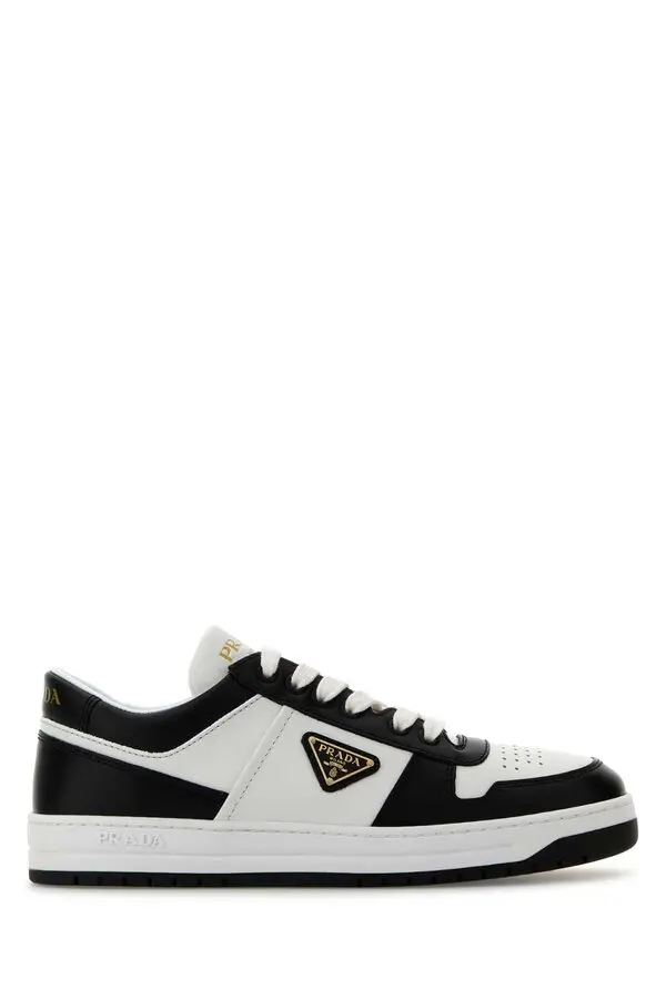 Prada Two-tone Leather Downtown Sneakers - Multicoloured