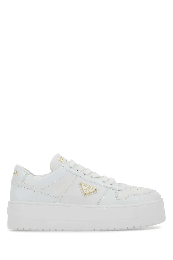Prada Downtown Platform Sneakers - White