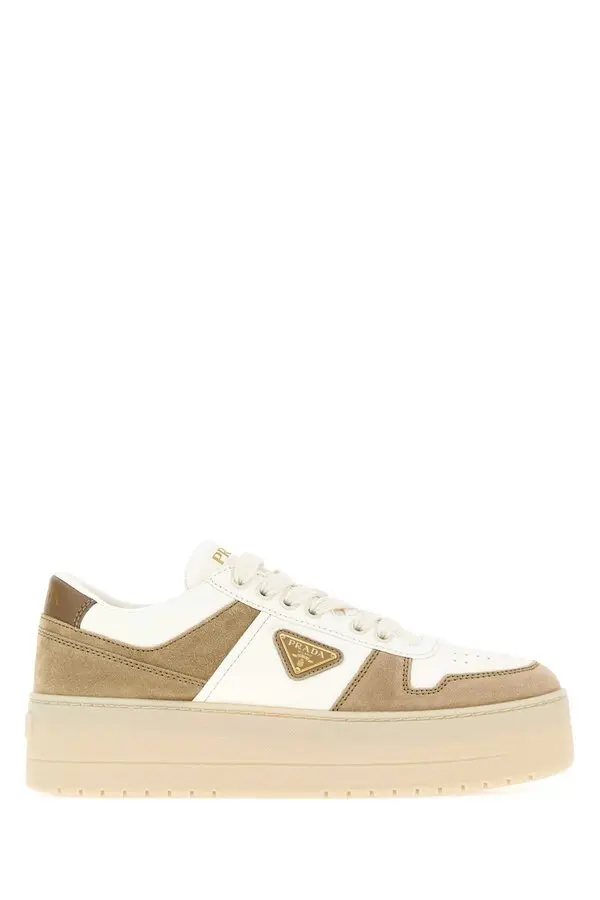 Prada Downtown Bold Sneaker With 4 Cm Platform - Multicoloured