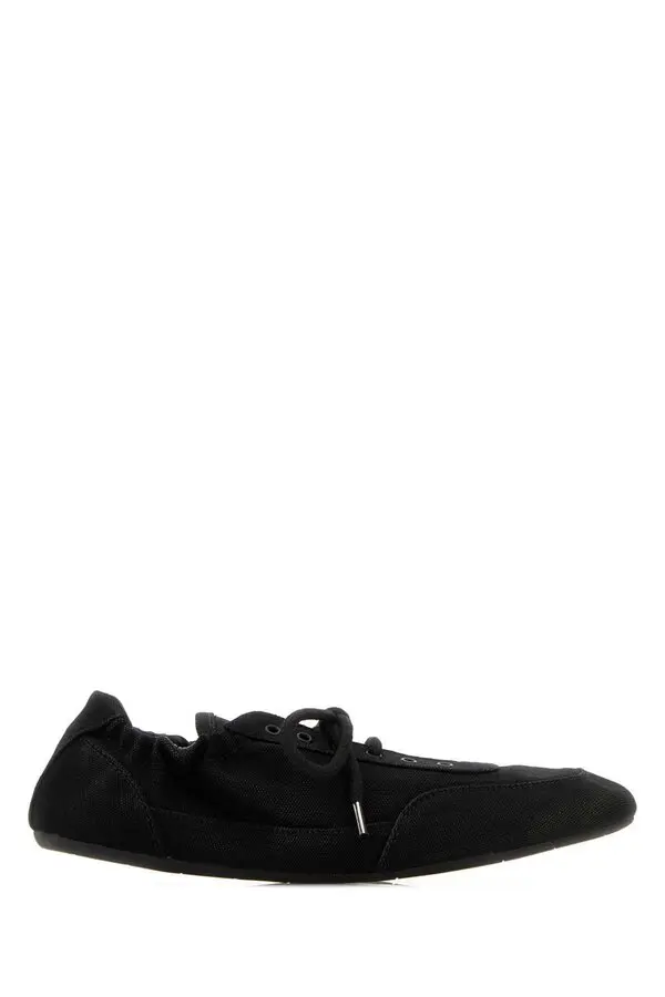 Prada Fold-over Canvas Collapse Sneaker For