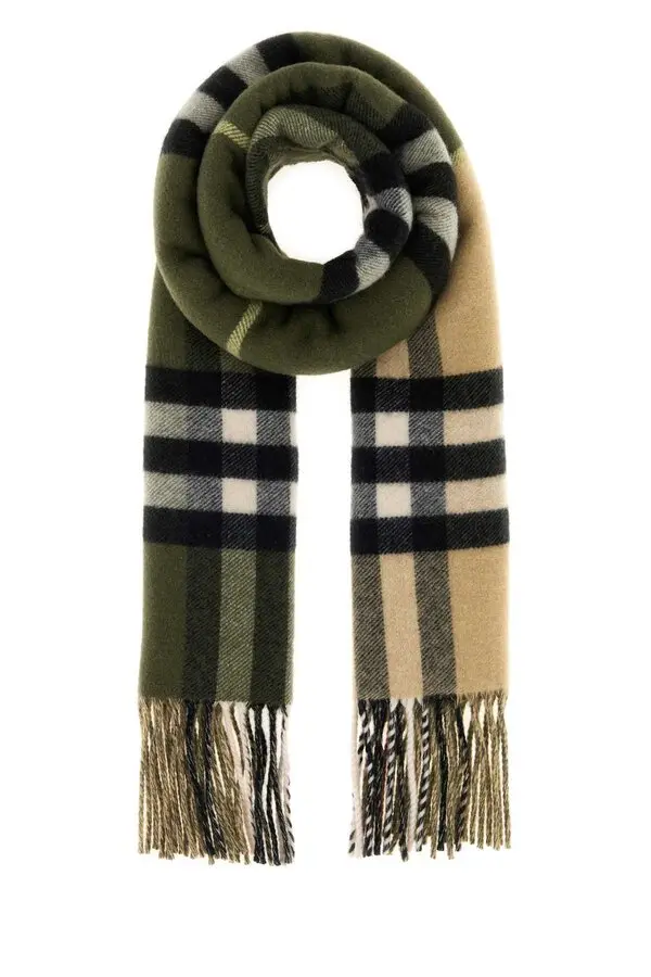 Burberry Embroidered Cashmere Scarf For