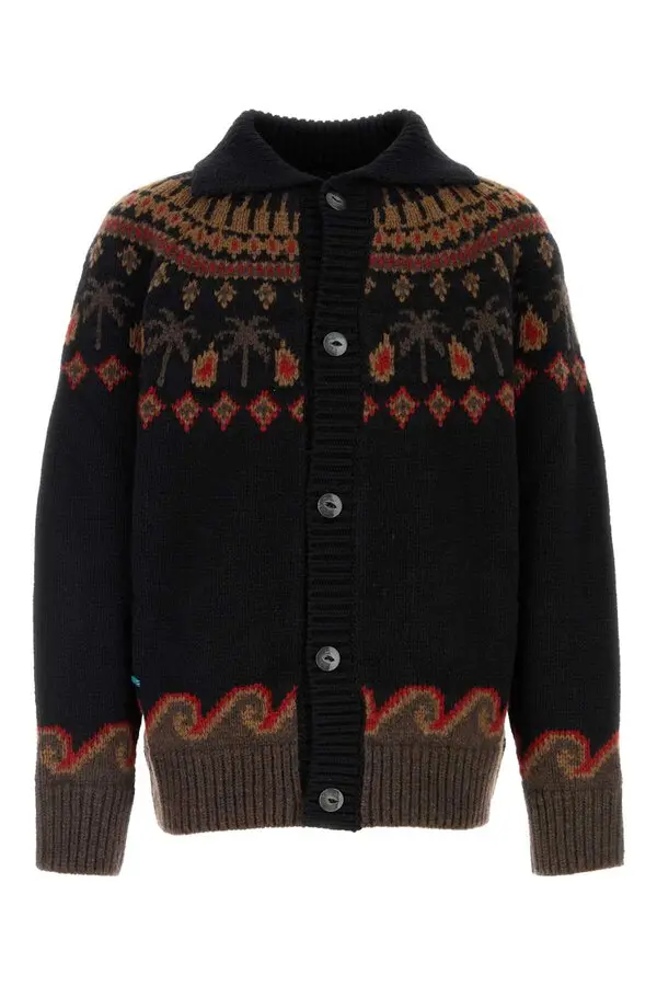 Alanui Embroidered Wool Sweet Winter Cardigan For