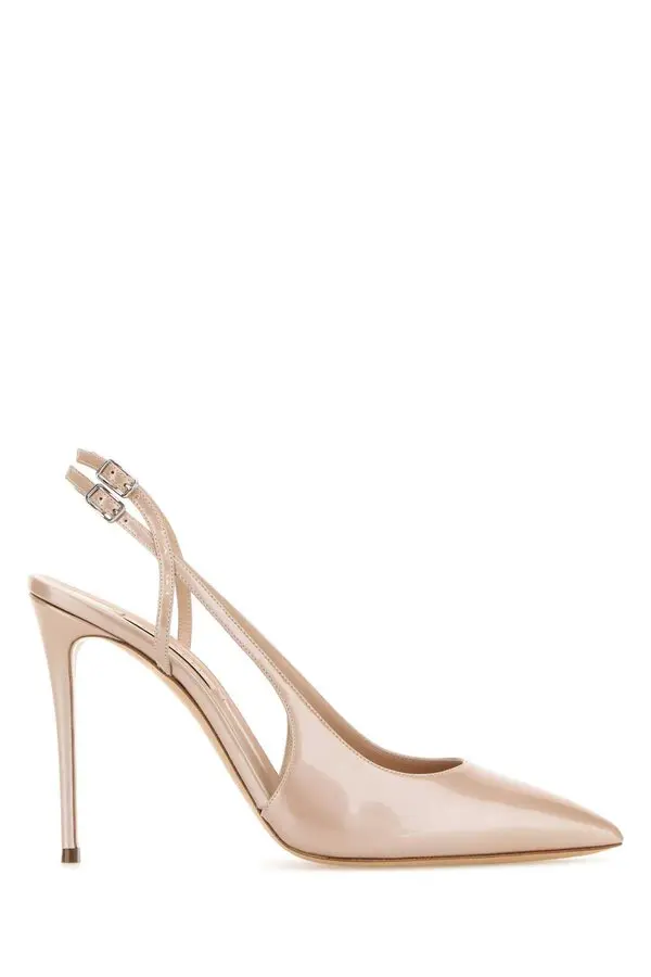 Casadei Casual Chic Leather Pumps With 11 Cm Heel - Pink