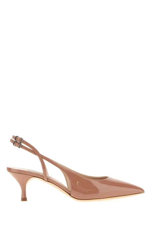 Casadei Antiqued Leather Giulia Pumps