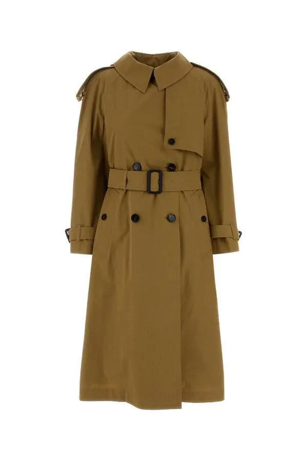 Burberry Mud Canvas Fitzrovia Trench Jacket - Brown
