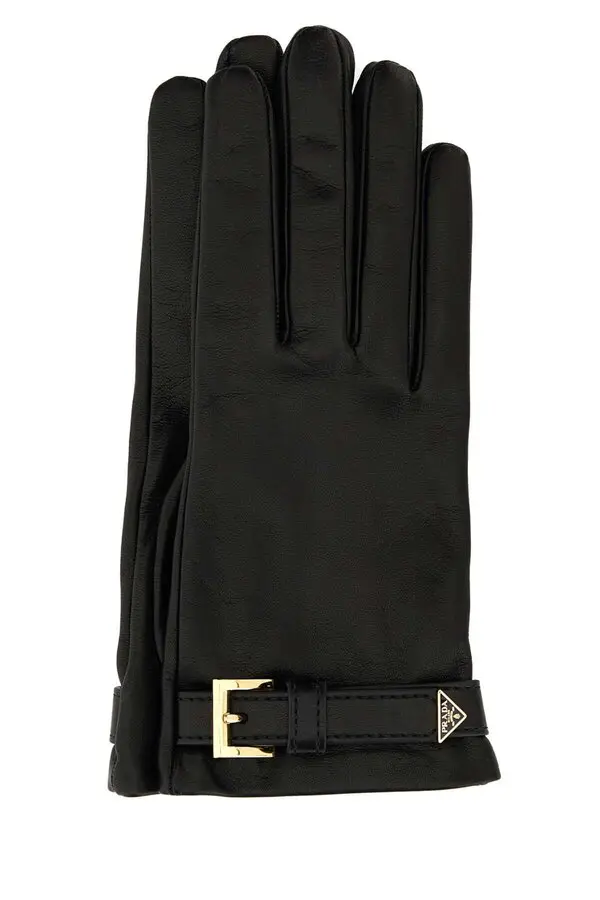 Prada Nappa Leather Gloves With Silk Lining
