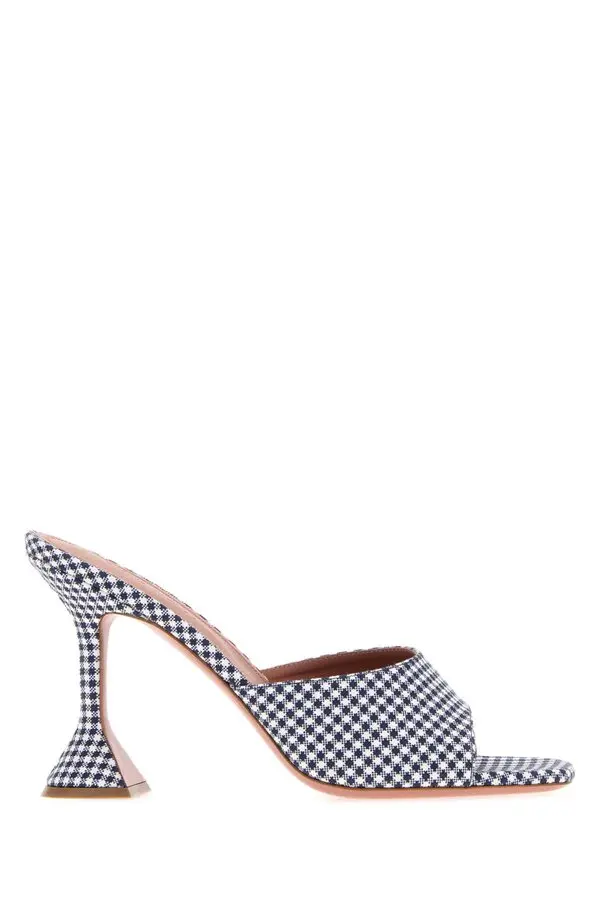 Amina Muaddi Fabric Slip-on Mules