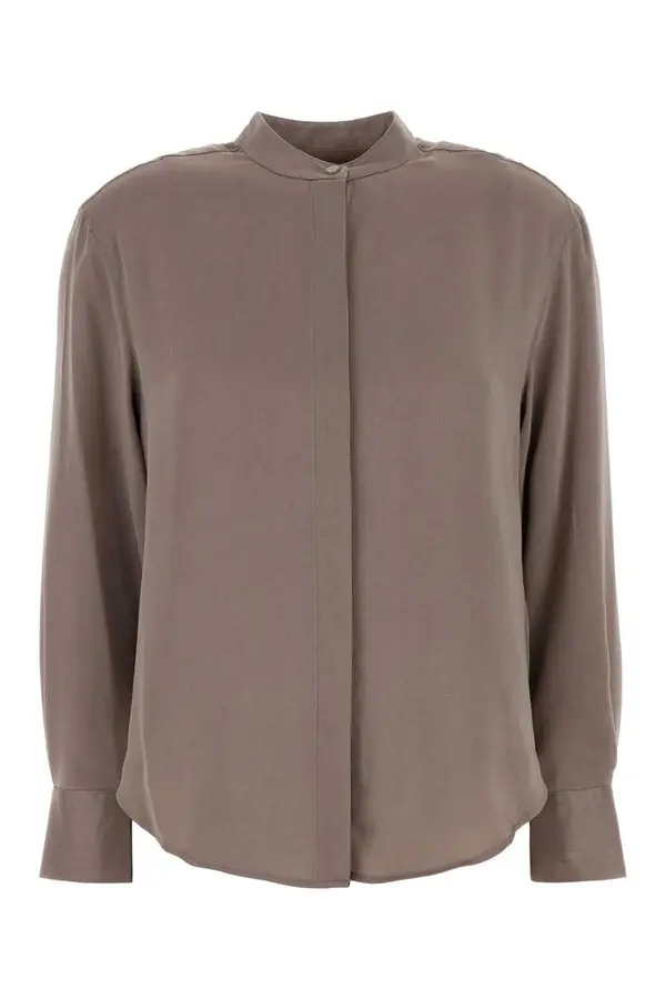 Calvin Klein Antiqued Satin Shirt - Pink