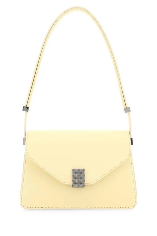 LANVIN Concerto Leather Shoulder Handbag 24 X 16 X 10 Cm With 26 Cm Handle