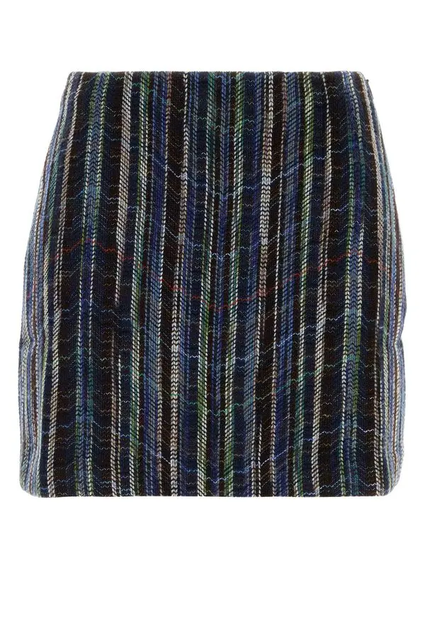 Missoni Embroidered Wool Blend Mini Skirt