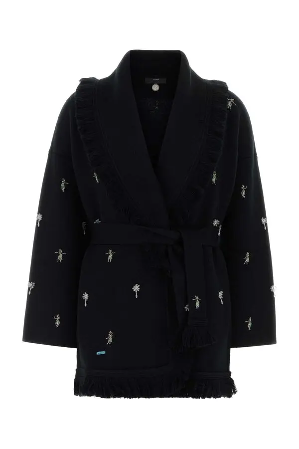 Alanui Dance With Me" Wool Cardigan With Fringe And Embroidery