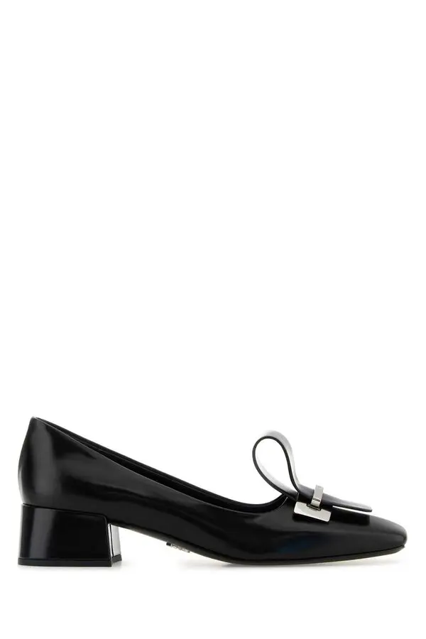 Prada Leather Pumps With 4 Cm Heel