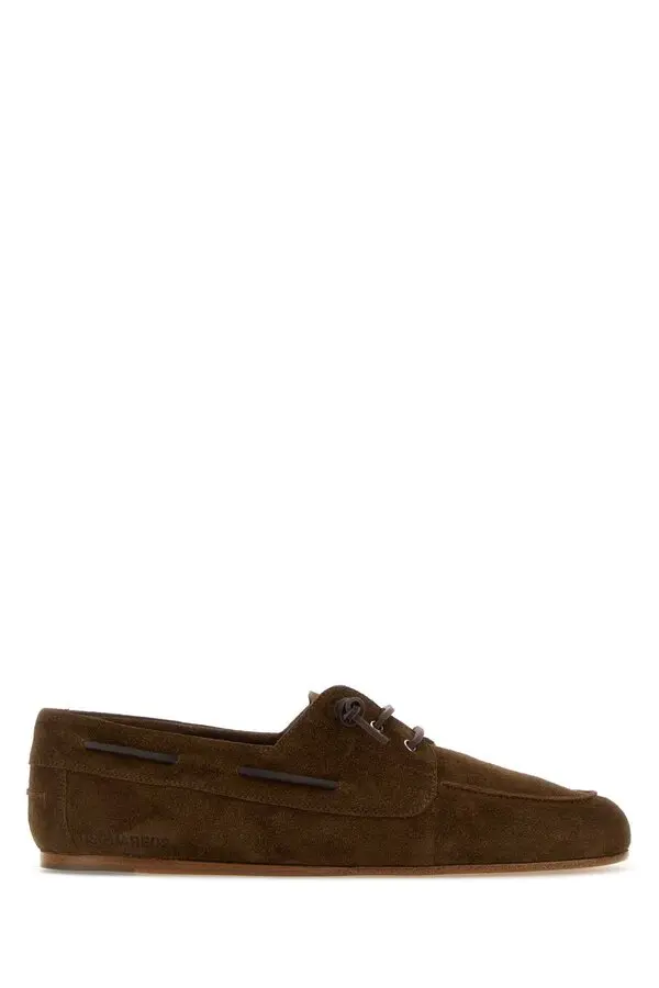 Dsquared2 College Suede Loafers - Brown