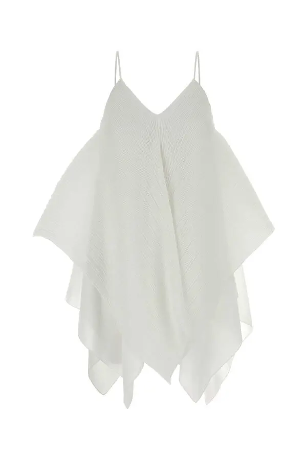 JW Anderson V-neck Draped Top - White