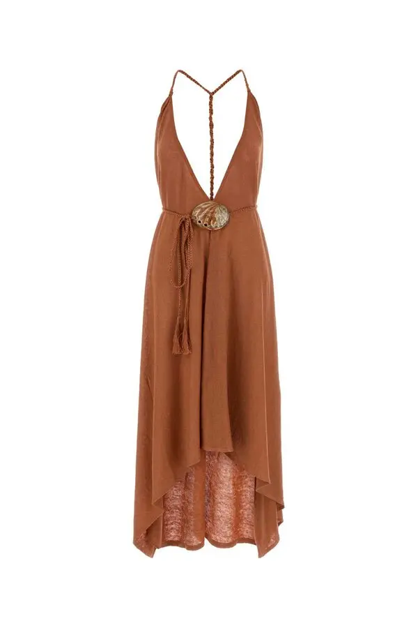 Alanui Linen Dress - Red