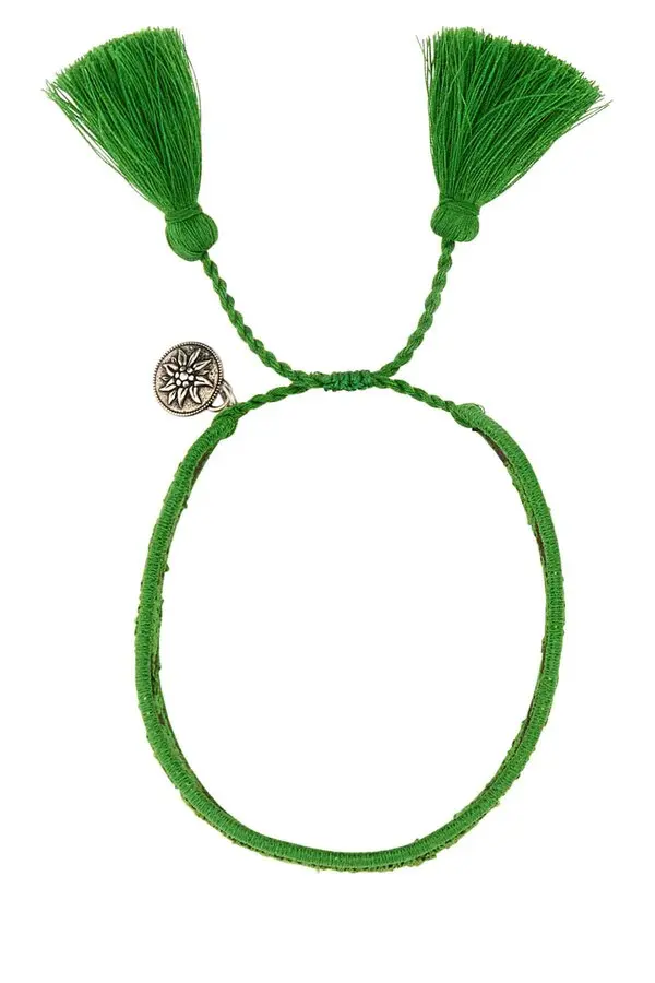 Prada Two-tone Suede And Fabric Bracelet With Antiqued Silver-tone Hardware - Multicoloured