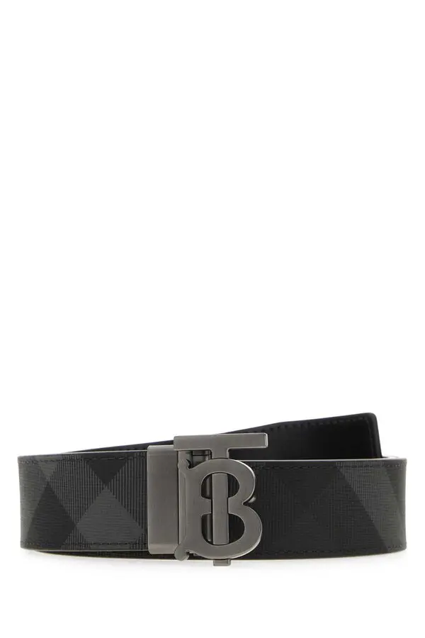 Burberry 35mm Reversible Plaque Belt - Charcoalgraphite