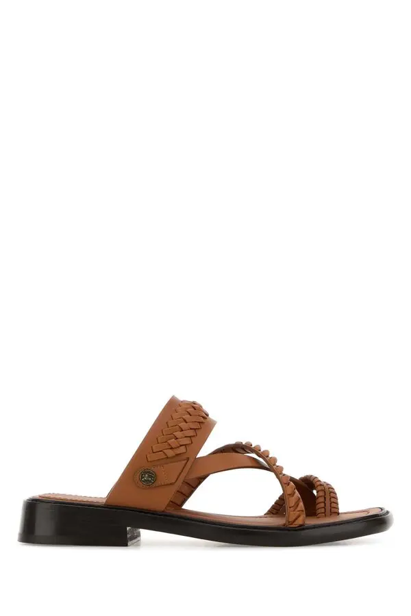 Burberry Leather Thong Slippers