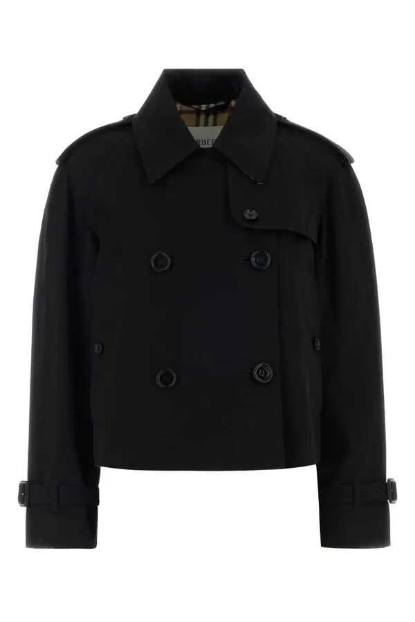 Burberry Myfair Trench Jacket In Cotton