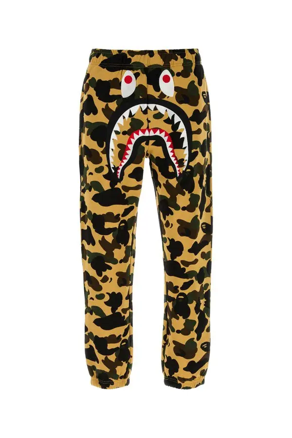 A BATHING APE Printed Cotton Joggers For