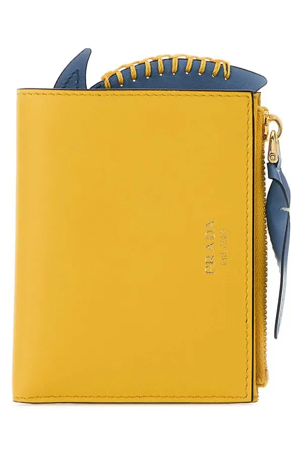 Prada Calf Leather Wallet, 11 Cm X 9 Cm X 2 Cm