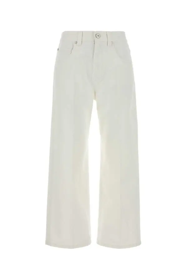 Brunello Cucinelli Cotton Denim Jeans - White