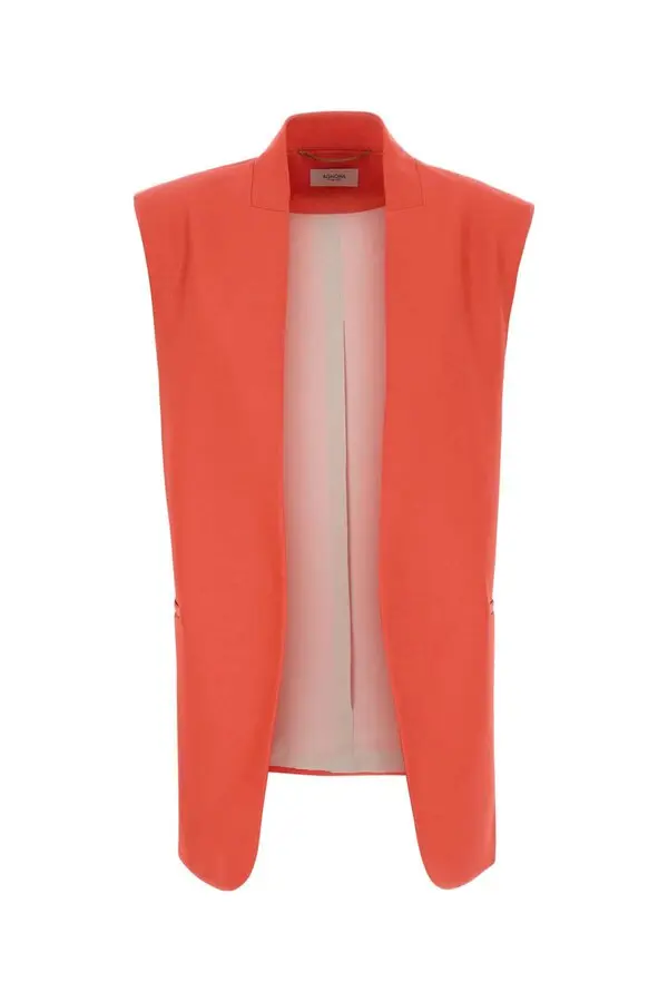 Agnona Coral Wool-blend Vest