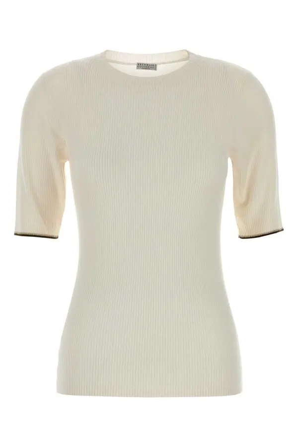Brunello Cucinelli Cashmere-silk Ribbed T-shirt