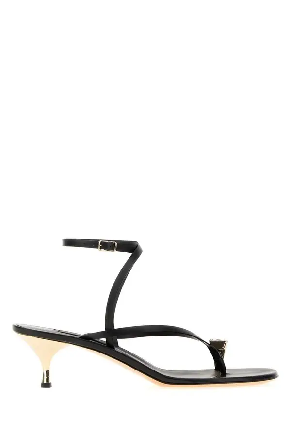 Casadei 5 Cm Leather Thong Sandals