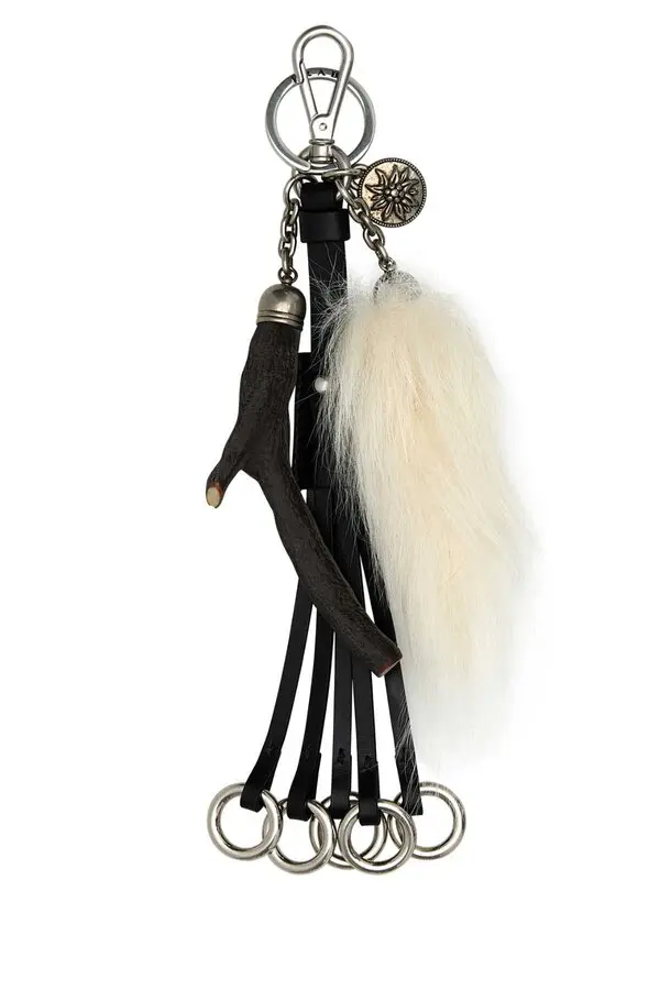 Prada Leather Key Ring 5 Cm X 20 Cm