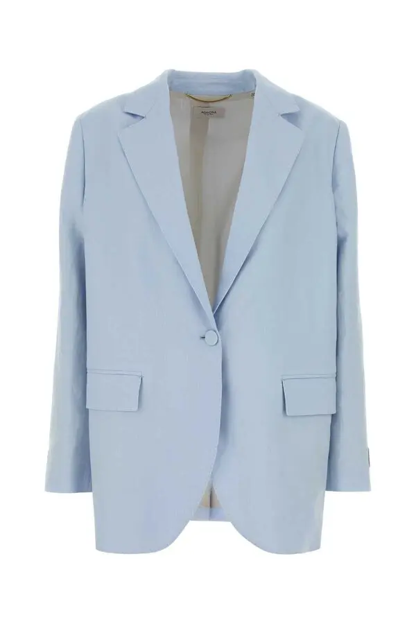 Agnona Single-breasted Linen Blazer