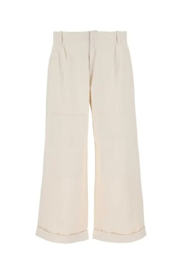 Etro Etched Melange Stretch Cotton Wide-leg Pants
