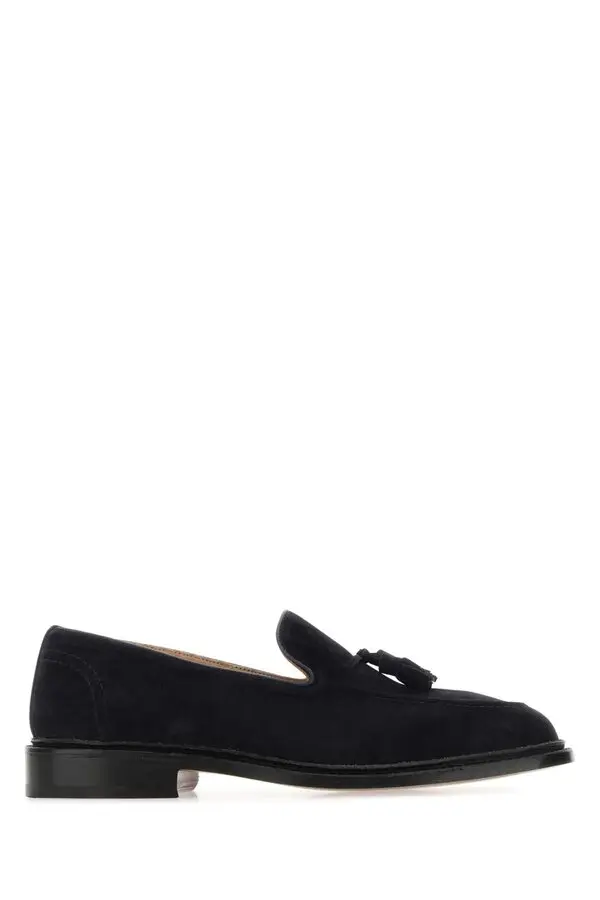 TRICKER'S Suede Elton Loafers With Tassel Detailing - Blue