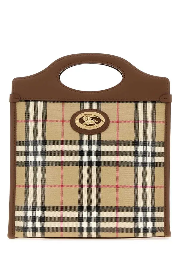 Burberry Coated Canvas Mini Pocket Handbag 24cm X 29cm - Checked